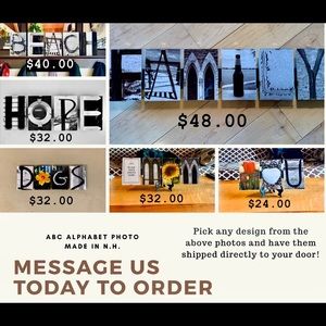 Wall Decor | Personalized Family Signs Abc Alphabet Photo Llc | Poshmark